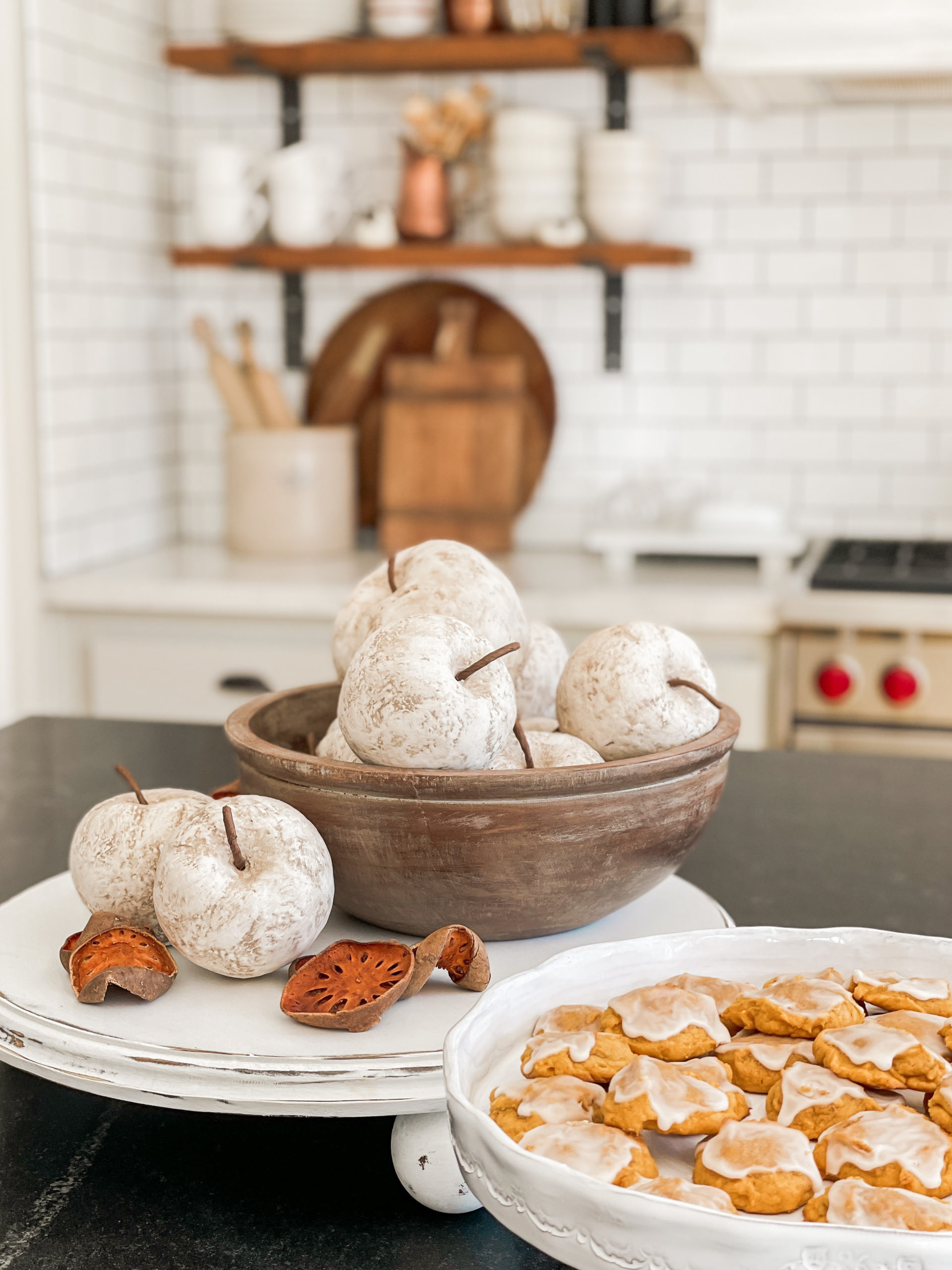 How to Add Simple Fall Decor in the Kitchen - Pasha is Home