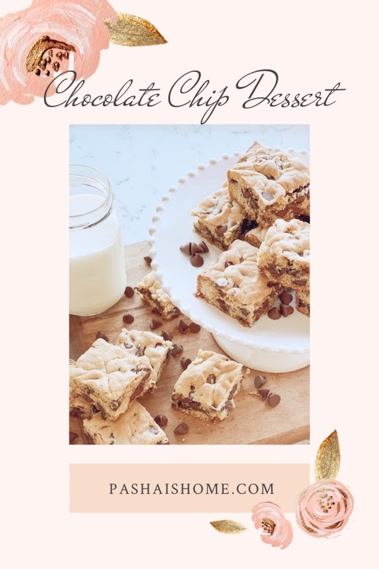 A Super Easy Chocolate Chip Dessert Recipe - Pasha is Home