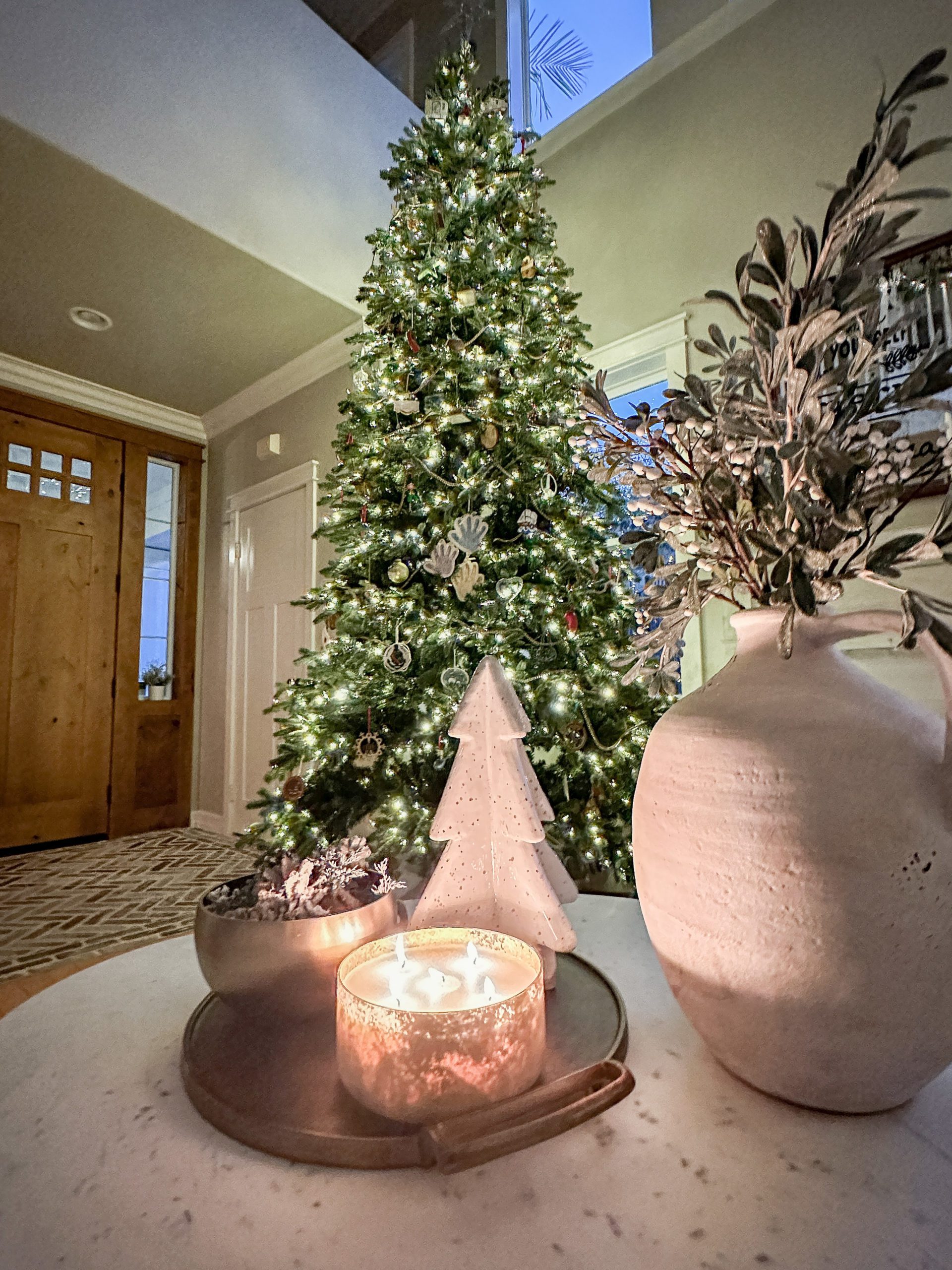 A Warm and Merry Christmas Night Lights Home Tour