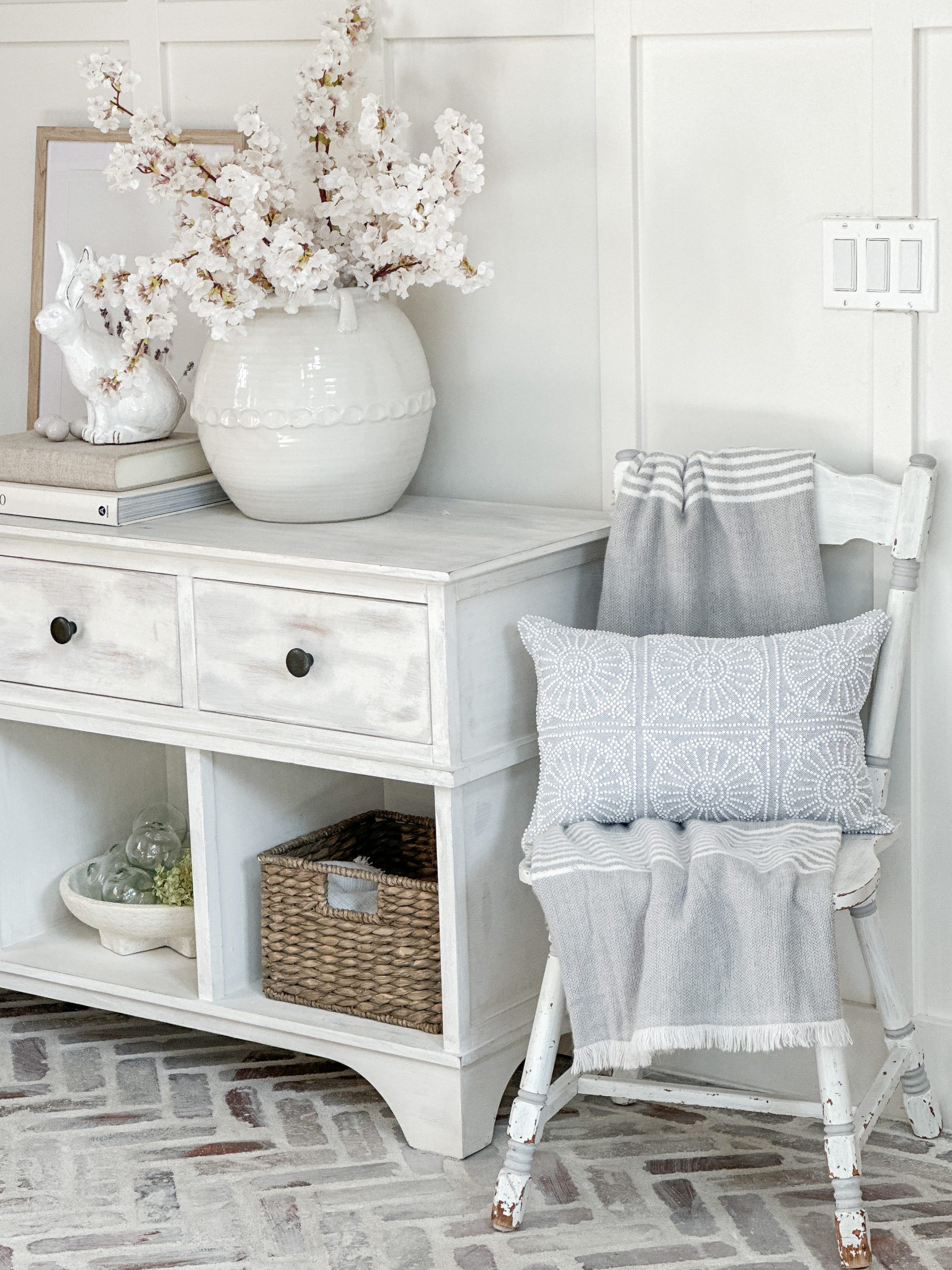 Add Simple Spring Touches to Your Entryway and Living Spaces