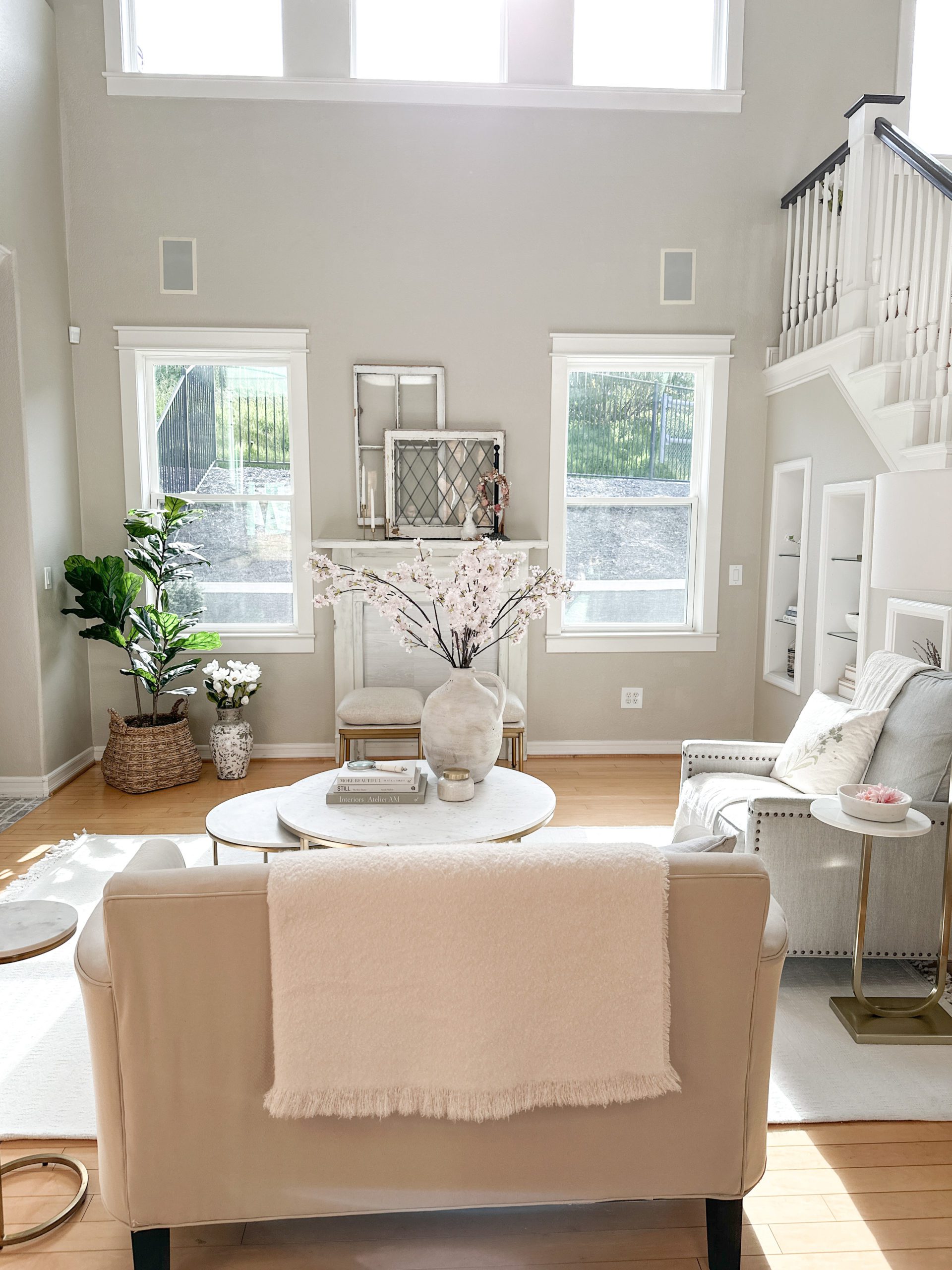 Add Simple Spring Touches to Your Entryway and Living Spaces